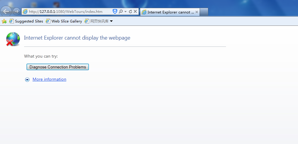 打开WebTours出现Internal Server Error-慕课网