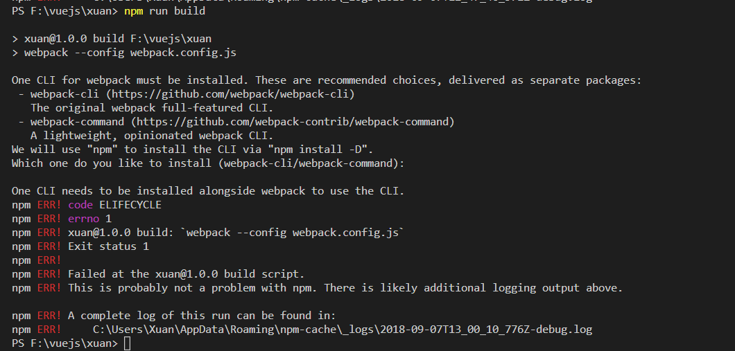 Npm Run Build报错 慕课网