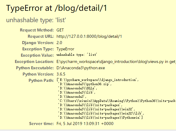 TypeError: unhashable type: 'list'-慕课网