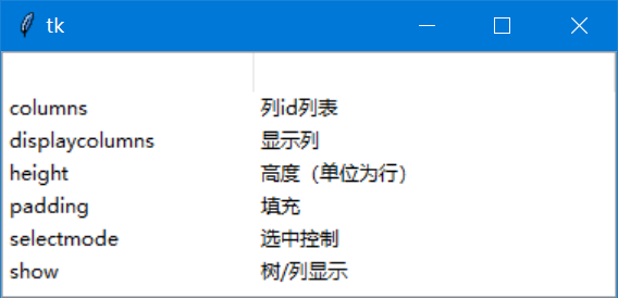 Python GUI 编程(Tkinter)-treeview实现list效果_慕课手记