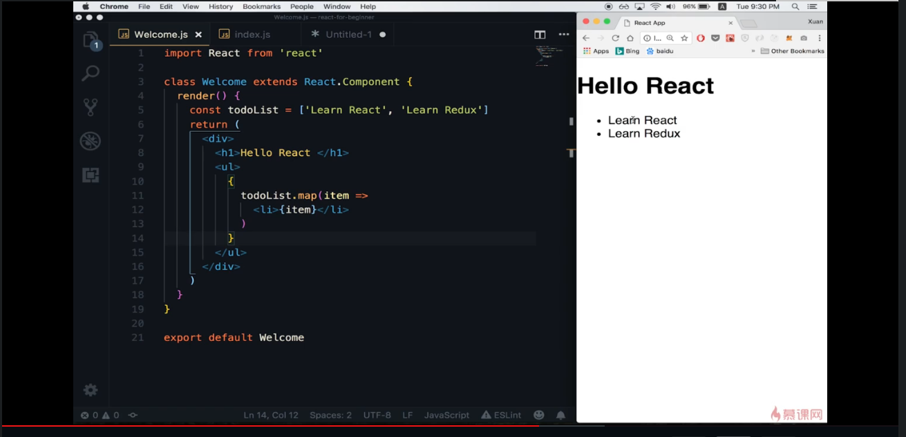 【九月打卡】第4天-react16傻瓜教程_慕课手记
