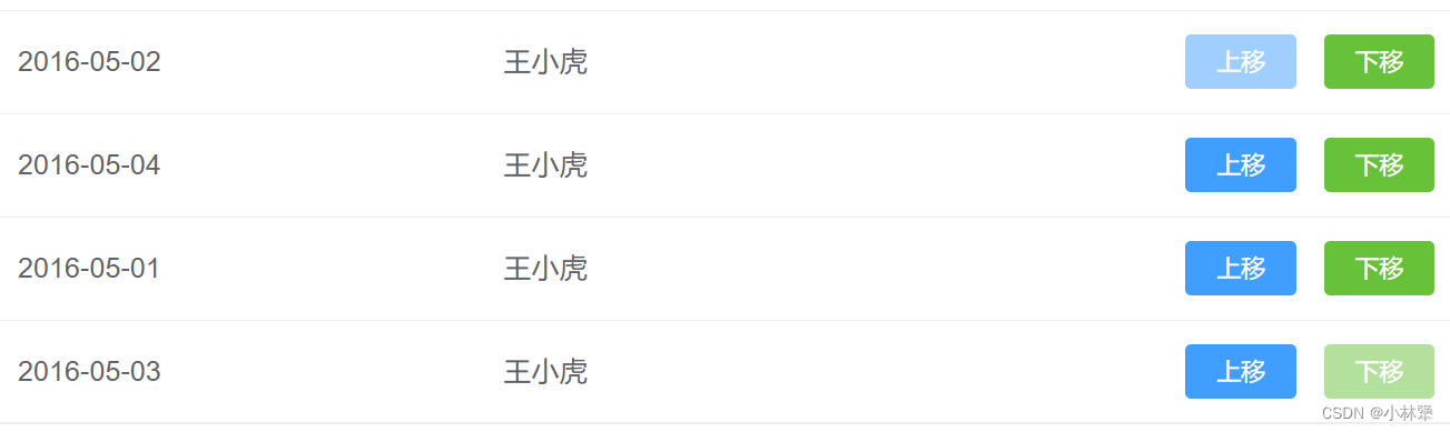 Vue如何实现数据的上移和下移慕课手记