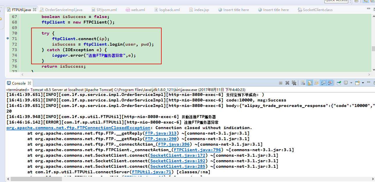 ftp上传问题 Connection closed without indication.-慕课网