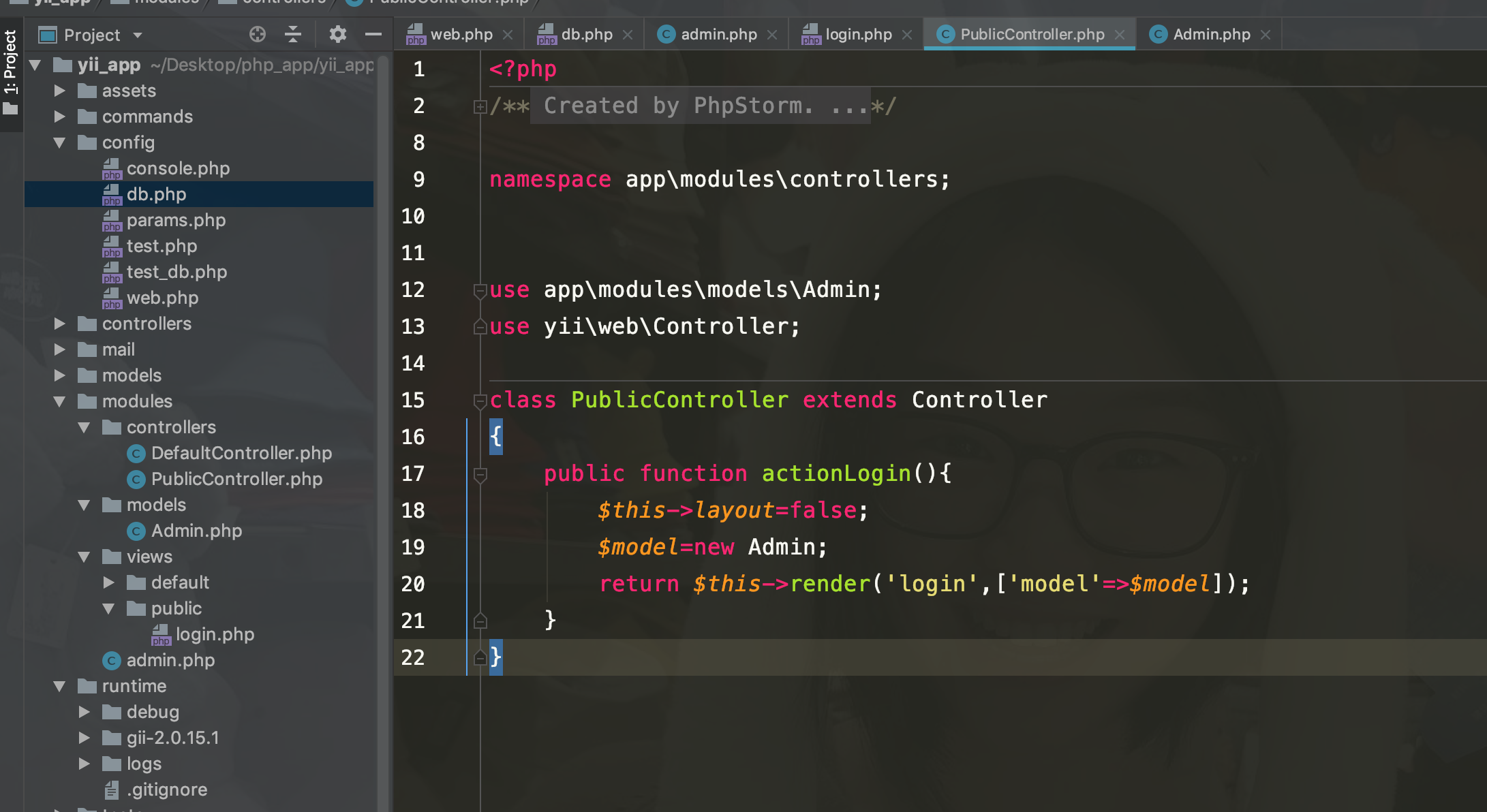 使用页面form表单组件时报Setting unknown property: yii\bootstrap\ActiveField::models-慕课网